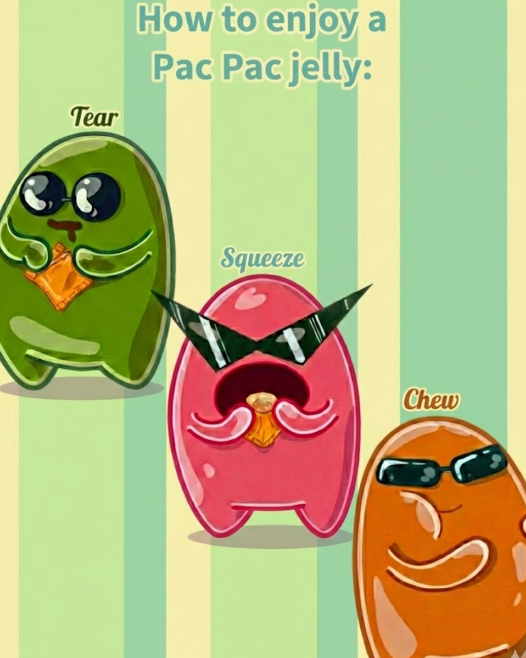 Pac Pac Snacks - Fruit Jelly Treats Made With Konjac
