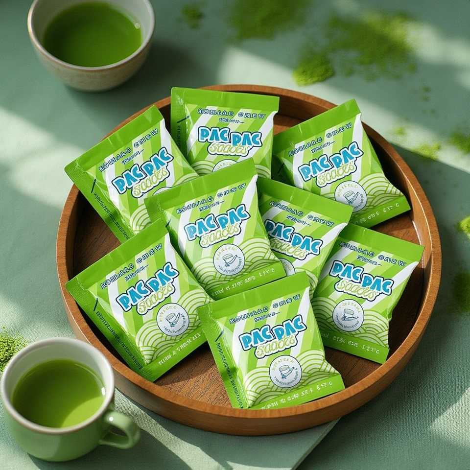 Matcha Konjac Chews – Pac Pac Snacks