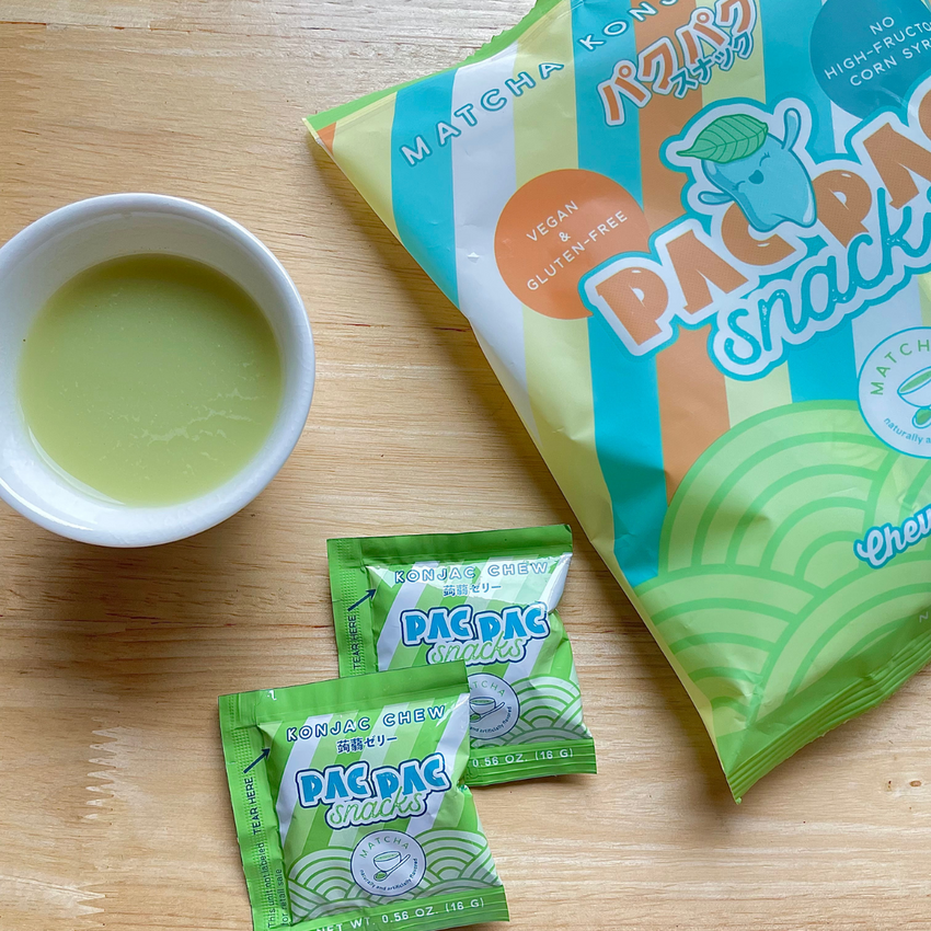 Matcha Konjac Chews – Pac Pac Snacks