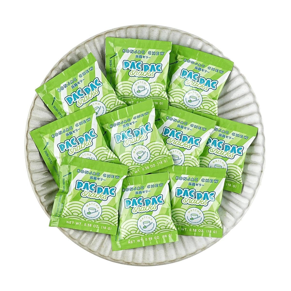 Matcha Konjac Chews – Pac Pac Snacks